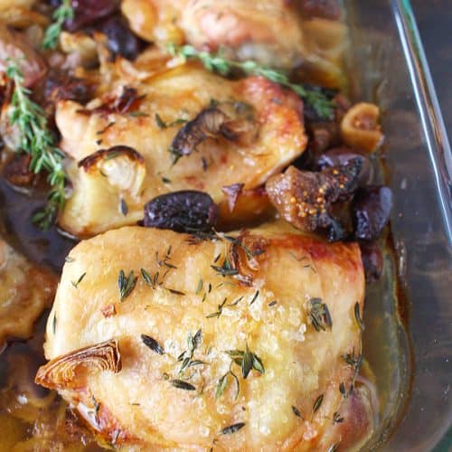 Roasted Chicken with Figs - Real Food with Jessica