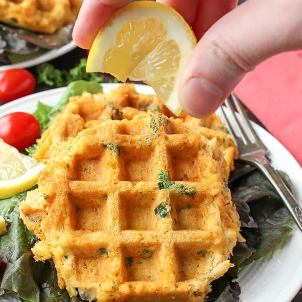 Paleo Crab Cake Waffles - Real Food with Jessica