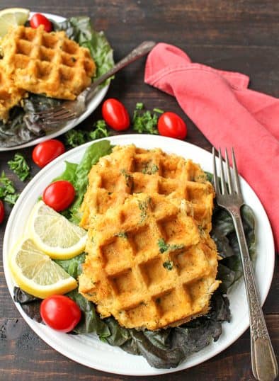 Paleo Crab Cake Waffles - Real Food with Jessica