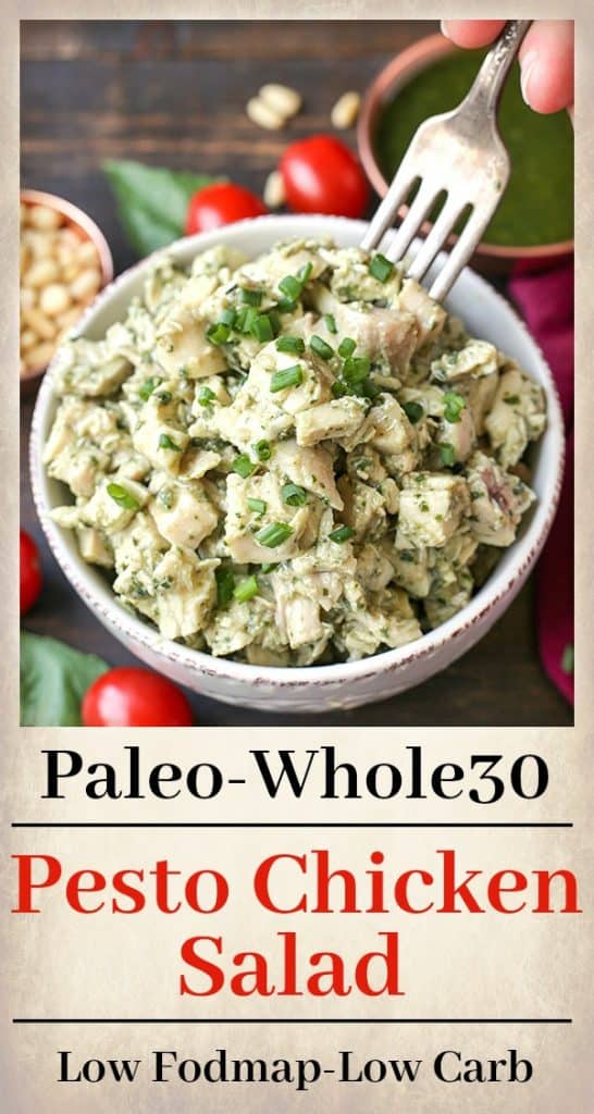 Paleo Whole30 Pesto Chicken Salad - Real Food with Jessica