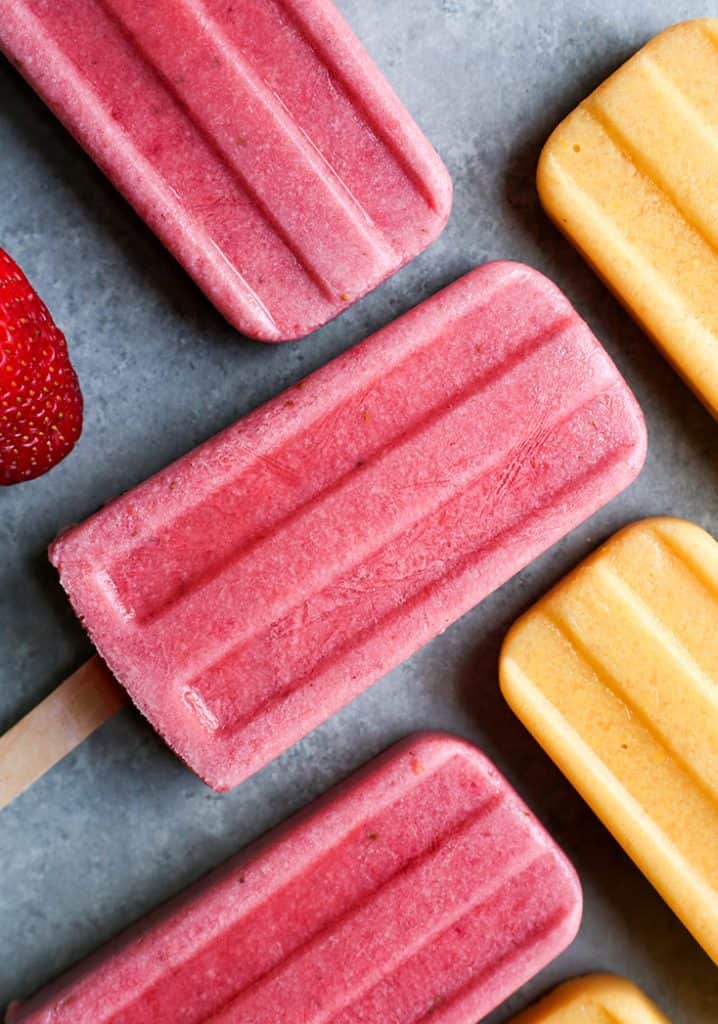 Paleo Vegan 2 Ingredient Fruit Popsicles - Real Food with Jessica