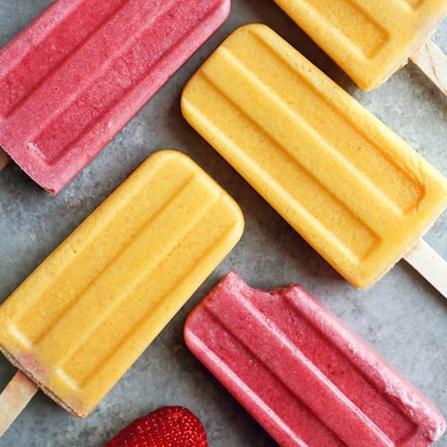 Paleo Vegan 2 Ingredient Fruit Popsicles - Real Food with Jessica