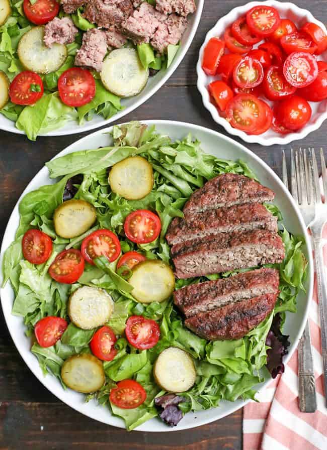 Paleo Whole30 Loaded Burger Bowl - Real Food with Jessica