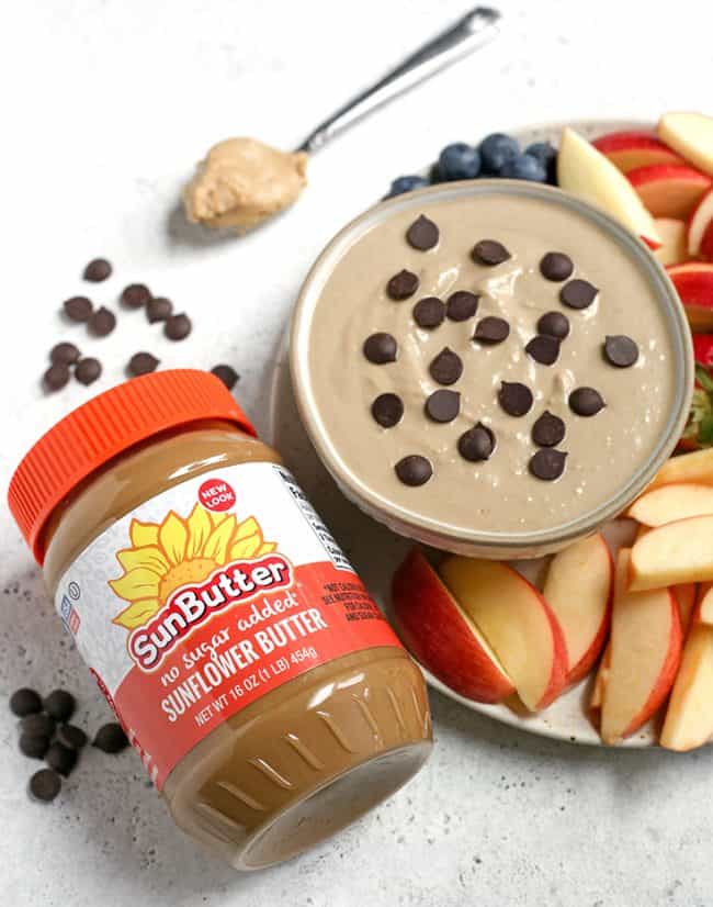 Paleo SunButter Yogurt Fruit Dip - Real Food with Jessica