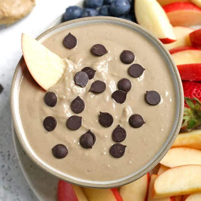 Paleo SunButter Yogurt Fruit Dip - Real Food with Jessica