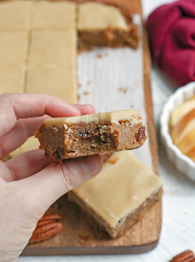 Paleo Vegan Apple Cinnamon Bars - Real Food with Jessica