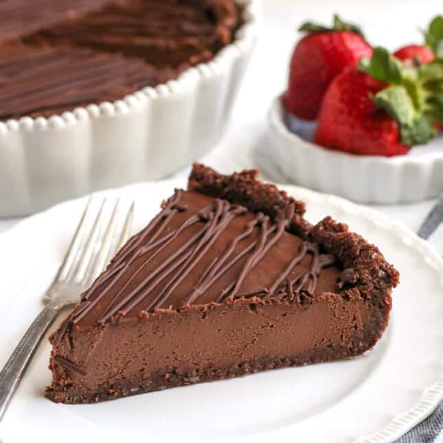 Paleo Vegan Double Chocolate Pie - Real Food with Jessica