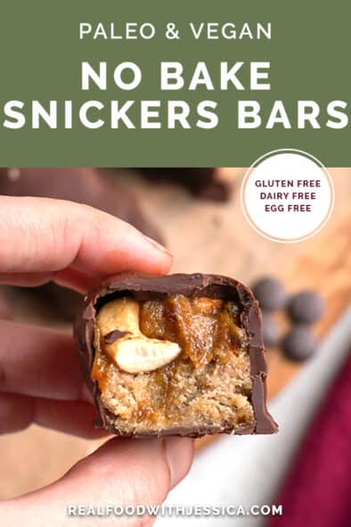 Paleo Vegan Snickers Bars - Real Food with Jessica