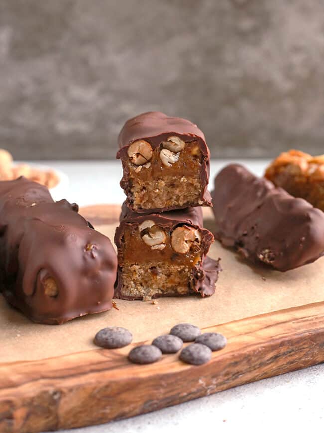 Paleo Vegan Snickers Bars - Real Food with Jessica