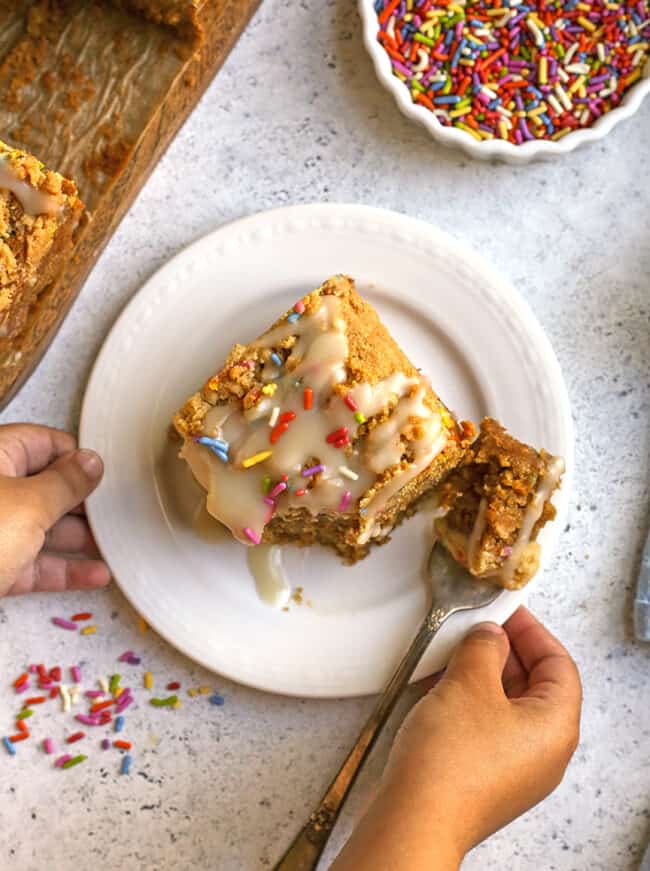 Paleo Funfetti Coffee Cake - Real Food with Jessica