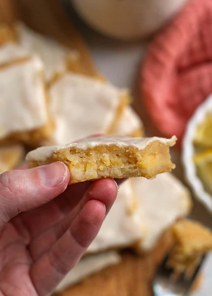 Grain Free Lemon Pop Tart Bars - Real Food with Jessica