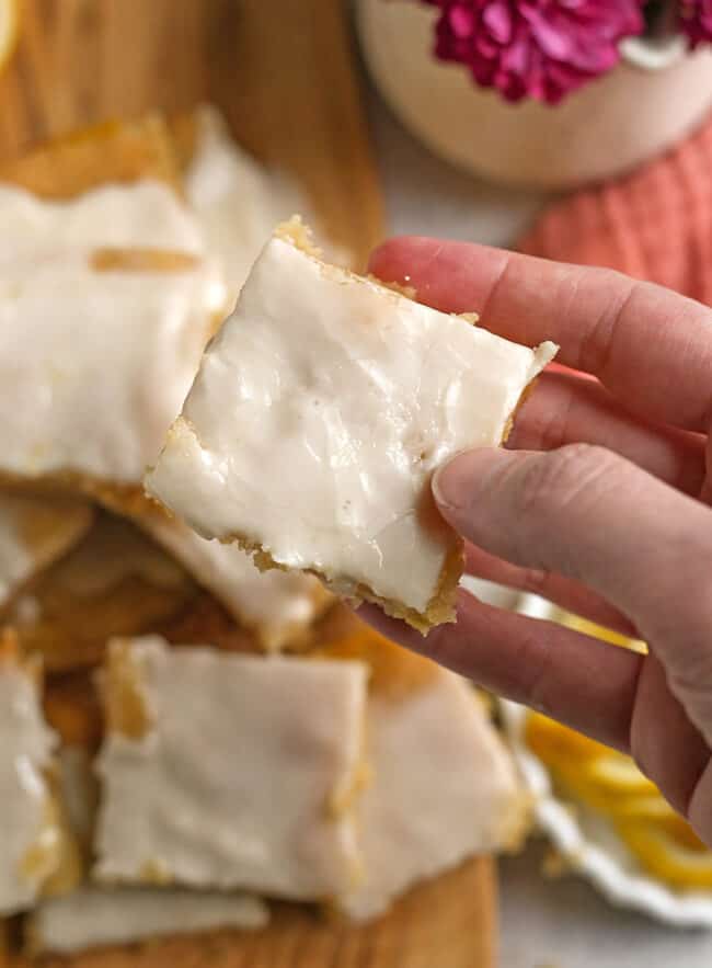 Grain Free Lemon Pop Tart Bars - Real Food with Jessica