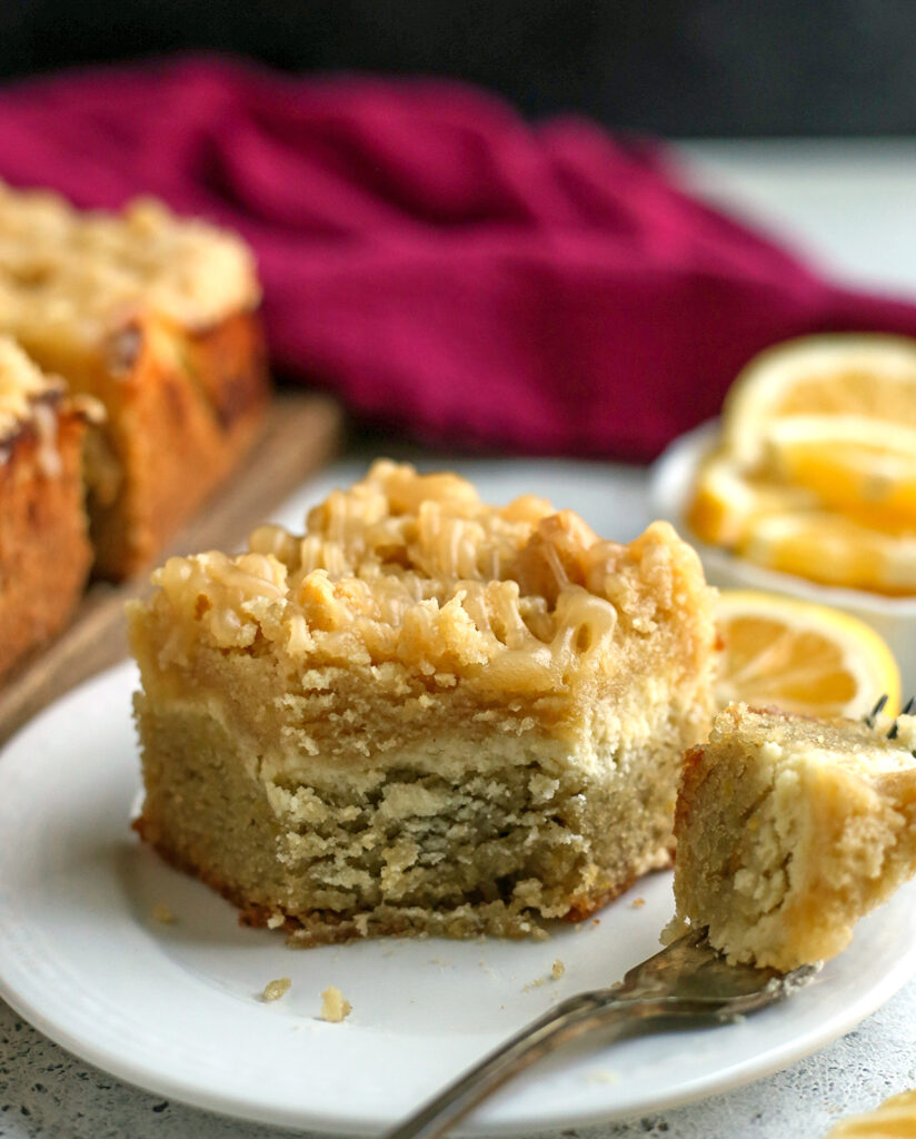 Lemon Cheesecake Coffee Cake - Real Food with Jessica